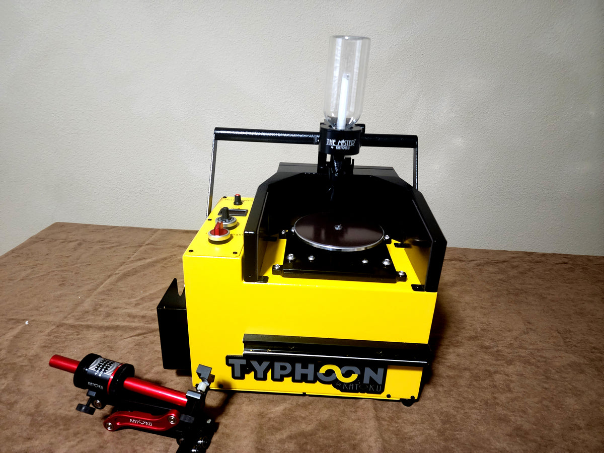 Katoku Typhoon Single Hone Shears Sharpening System. 8" Hone, Dust col ...